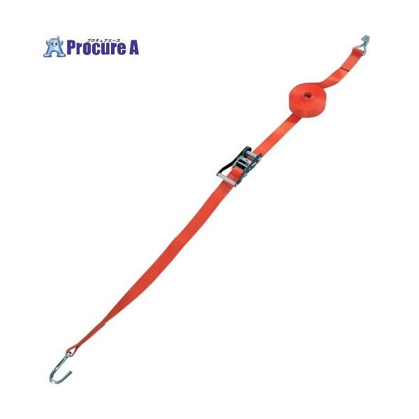 ●最大使用荷重(t)：0.764●ベルト長さ(m)巻取側：5●ベルト長さ(m)固定側：1●ベルト寸法(mm)幅×厚さ：50×2.2●色：オレンジ●両端形状：Jフック●ベルト幅(mm)：50●ベルト厚さ(mm)：2.2