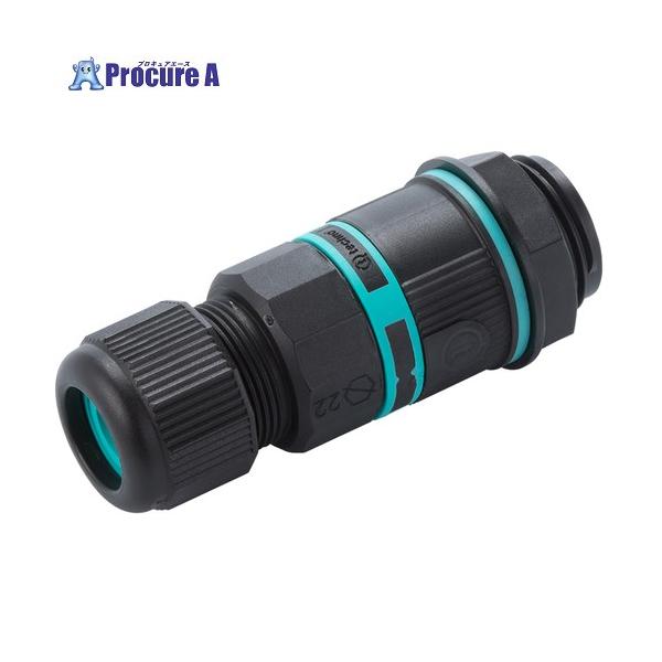 【送料都度見積】●色：ブラック / グリーン●極数：2P●保護等級：IP68 2bar/3h(水深20mに3時間相当の防水試験クリア) / 適合ケーブル外径(Φmm):7~12