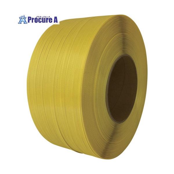 ●色：黄●幅(mm)：15●長さ(m)：2500●厚さ(mm)：0.59●引張強度(kg)：132●破断伸度(%)：25以下●紙管内径(mm)：200●機械用/手締用：機械用●製品外形(mm)：４３０