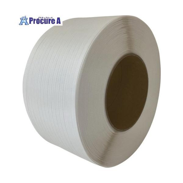 ●色：白●幅(mm)：15●長さ(m)：2500●厚さ(mm)：0.59●引張強度(kg)：132●破断伸度(%)：25以下●紙管内径(mm)：200●機械用/手締用：機械用●製品外形(mm)：４３０
