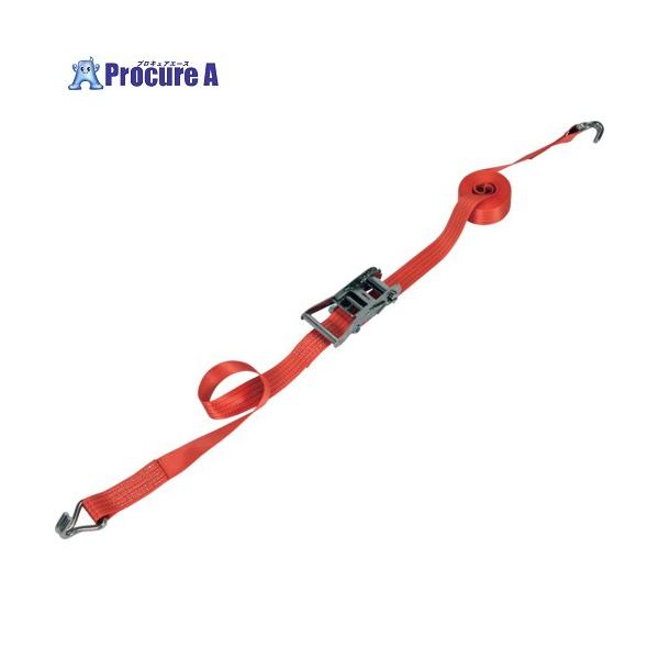 ●最大使用荷重(t)：0.764●ベルト長さ(m)巻取側：5.0●ベルト長さ(m)固定側：1.00●ベルト寸法(mm)幅×厚さ：50×2.2●色：オレンジ●両端形状：Jフック