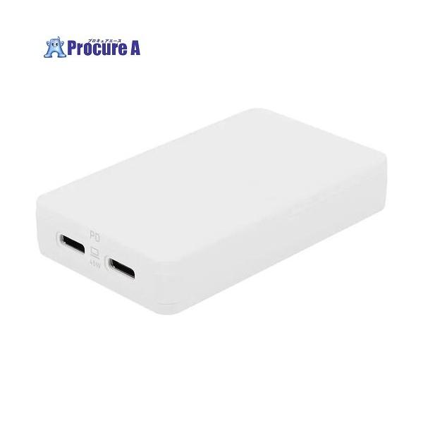 【送料都度見積】●幅(mm)：44.3●奥行(mm)：73.8●高さ(mm)：13.5●コネクタ形状：Type-C×2●入力仕様：AC100V-240V 50/60Hz 1.3A●出力仕様：USB Type-C1/C2：DC5V/3A、 D...