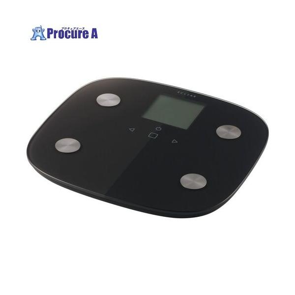 ●最大表示(kg)：150●幅(mm)：300●奥行(mm)：280●高さ(mm)：25●色：ブラック●電源：DC4.5V単4形乾電池×3●測定項目：体重、前回差、BMI、体脂肪率、内臓脂肪レベル、骨格筋率、骨量、基礎代謝