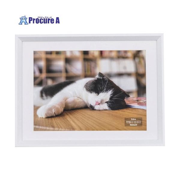 【送料都度見積】●ポスターサイズ：A4●外形寸法(mm)縦：267●外形寸法(mm)横：354●枠色：ホワイト●厚さ(mm)：22●板面色：クリア●マット窓サイズ(mm)：193×270●最大収納サイズ(mm)：245×332●マット：Vカ...