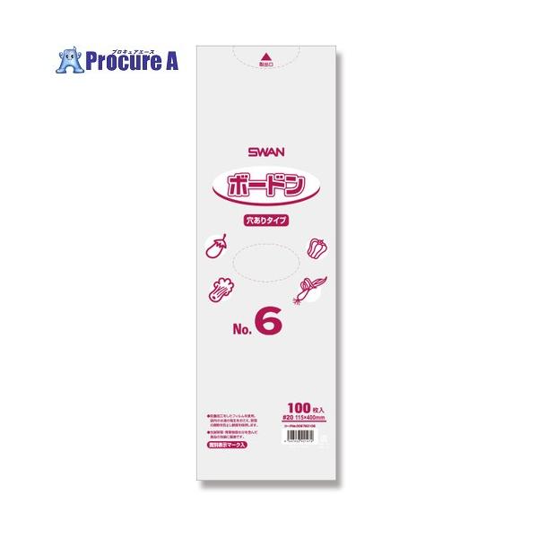 【送料都度見積】●色：透明●高さ(mm)：400●幅(mm)：115●サイズ(呼称)：No.6●サイズ(mm)：厚0.02×幅115×高400