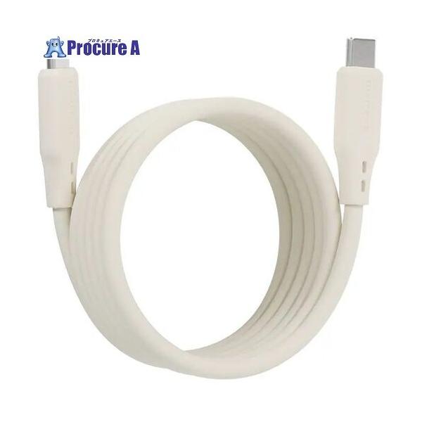 【送料都度見積】●色：アイボリー●長さ(m)：1●コネクタ形状：USB Type-C(USB-C)(オス) - USB Type-C(USB-C)(オス)●対応機種：USBハブ、外付けHDD/SSD、パソコン、ノートパソコン、スマートフォン...