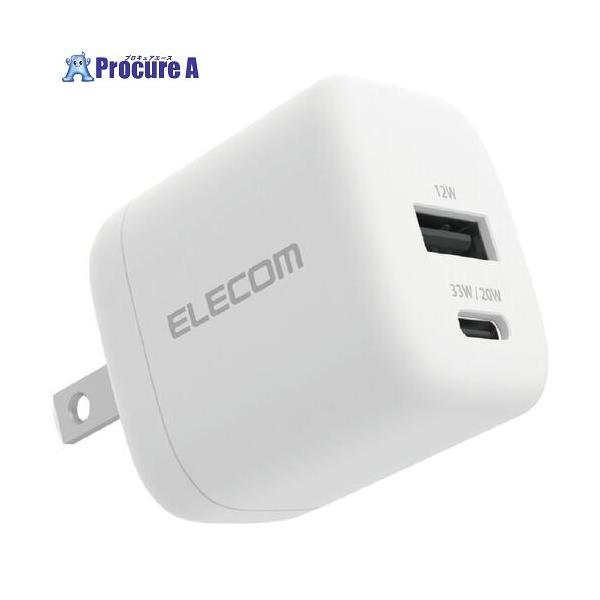 ●色：ホワイト●ポート数：USB Type-Cポート×1、USB-Aポート×1●幅(mm)：42●奥行(mm)：30●高さ(mm)：39●定格入力：電圧：AC100-240V 50/60Hz / 電流：1.2A