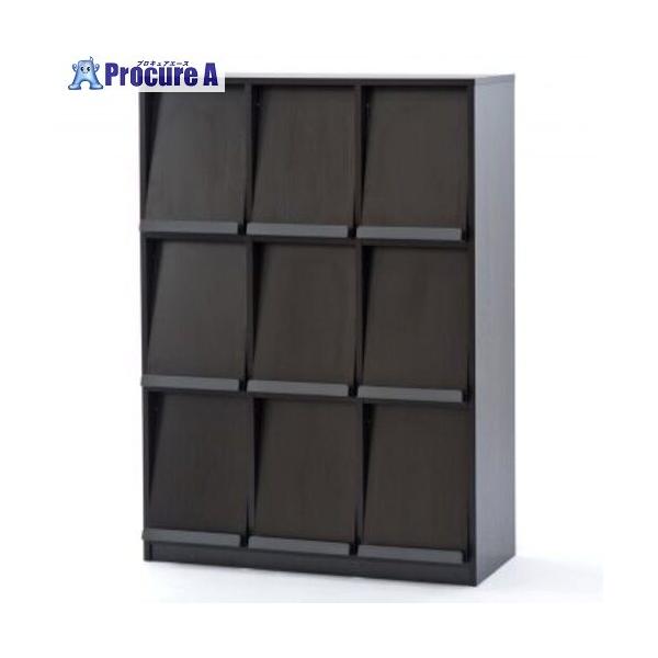 ●色：ダーク●外形寸法(mm)間口：942●外形寸法(mm)奥行：442●外形寸法(mm)高さ：1318●耐荷重(kg)：棚板1枚あたり約20、前扉各約1（均等荷重）●段数(段)：3