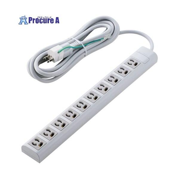 ●コンセント数：10口●色：ホワイト●幅(mm)：50●奥行(mm)：400●高さ(mm)：32●定格電圧(V)：125●定格電流(A)：15●定格容量(W)：合計1500まで●プラグ形状：3ピン●差込口間隔(mm)：35(差込口中心間寸法)