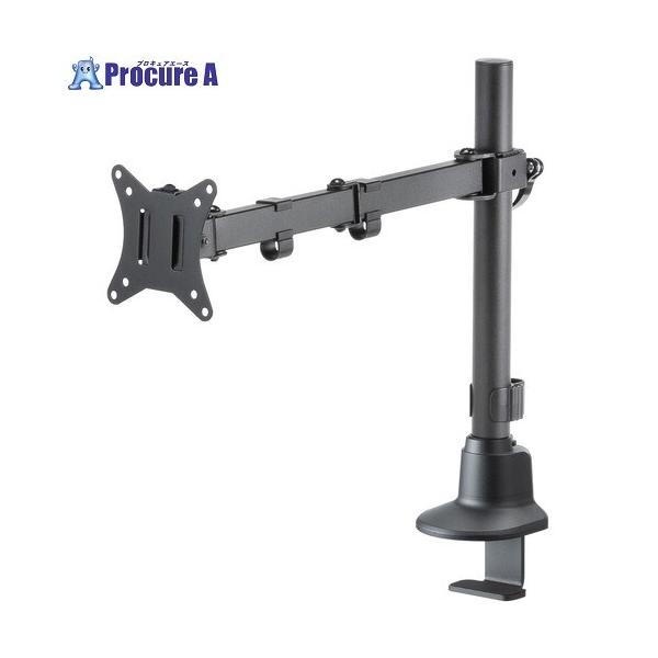 ※個人宅様送り不可 ●色：ブラック●耐荷重(kg)：9●適合モニターサイズ：32インチ●取付方法：クランプ、グロメット●クランプ可能厚(mm)：10〜50●グロメット可能厚(mm)：10〜55●画面数：1台●支柱直径サイズ(mm)：35