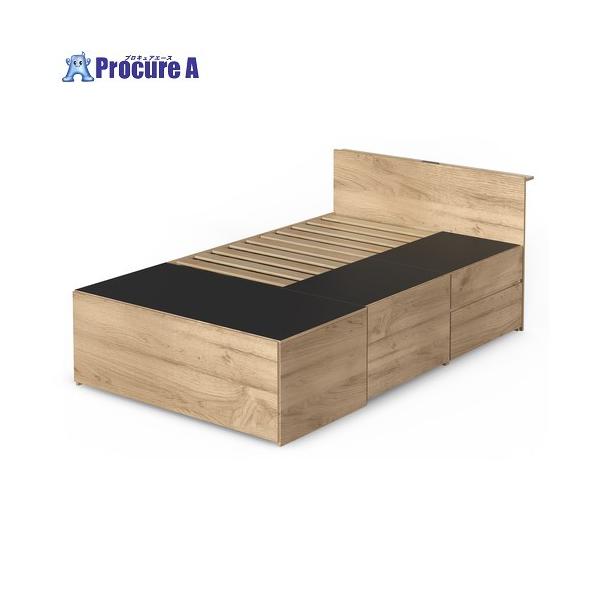 【送料都度見積】●色：ナチュラル●商品サイズ(mm)：約幅1200×奥行2060×高さ795●ベッド部サイズ(mm)：約幅1200×奥行1950×高さ445●ヘッドボードサイズ(mm)：約幅1200×奥行95×高さ795●ヘッドボード天板サ...