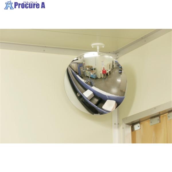 ●幅(mm)：440●高さ(mm)：440●像大きさ(曲面R)：600●取付方法：ビス止め●形状：丸型●アーム長さ(mm)：250●色：ミラー裏面：ホワイト　アーム：ホワイト●取付場所：天井・壁面