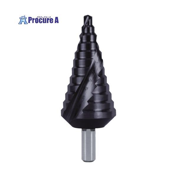 ●段幅(mm)：4●段数(段)：12●シャンク径(mm)：10●穴あけ寸法(φ)：6、9、13、16、19、21、23、26、29、32、35、38●全長(mm)：100●表面処理：チタンアルミニウムコーティング●刃数(枚)：2●シャンク形...