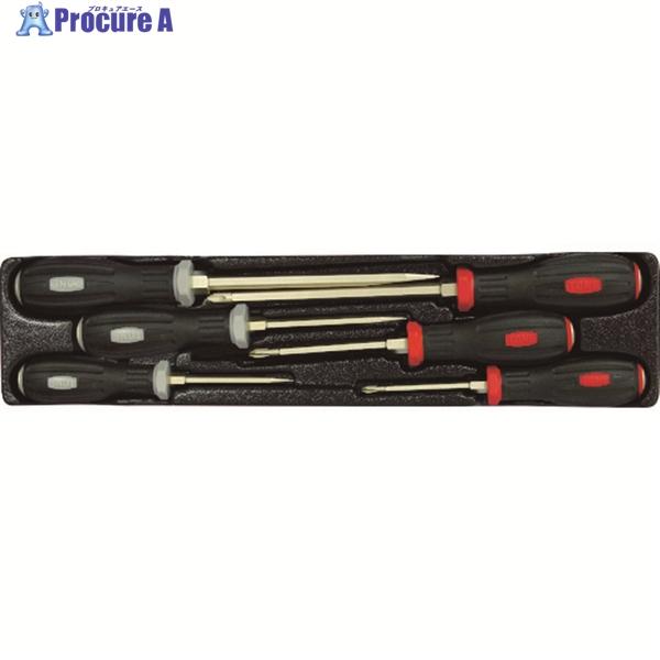 ●刃先：マグネット入り●先端マグネット：マグネット付●軸貫通：貫通●グリップ色：黒●軸形状：角軸●セット内容：PGMD-075・100・150、PGPD-001・002・003●セット内容(本)：6