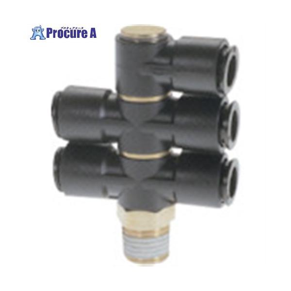 【送料都度見積】●適合チューブ外径D(mm)：4●ネジ部：R1/8