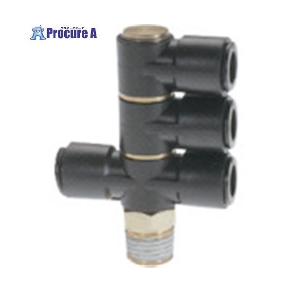 【送料都度見積】●適合チューブ外径D(mm)：4●ネジ部：R1/8