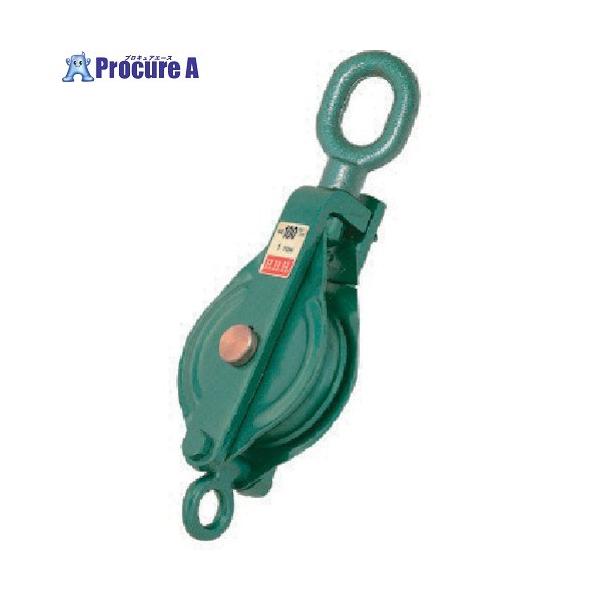 【送料都度見積】●基本使用荷重(t)：2●最大使用ロープ径(mm)：18●車数：1●車径(mm)：150●頭部形状：オーフ型●使用荷重(ton)：2