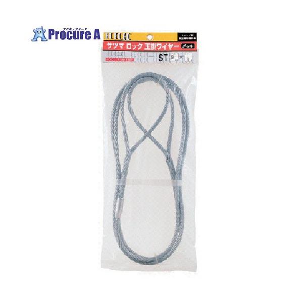 【送料都度見積】●全長(m)：2●スリング径(mm)：9●ワイヤー径×長さ(mm)×(m)：9×2