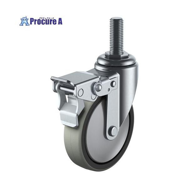 【送料都度見積】●許容荷重(daN)：70●許容荷重(kgf)：71.4●車輪径D(mm)：100●車輪幅(mm)：25●取付高H(mm)：132●軸長L(mm)：35●ねじT：M12●ねじピッチ(mm)：1.75●タイプ：自在式(ダブルス...