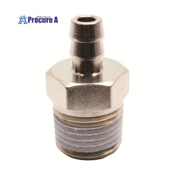 ●適合チューブ外径D(mm)：6●接続口径：R1/8●六角対辺(mm)：10●最高使用圧力(MPa)：0.5(真空用チューブ(UD)使用時:0.4)●使用流体：空気●適合チューブ外径(mm)：6●適合チューブ内径(mm)：4●六角対辺(mm...