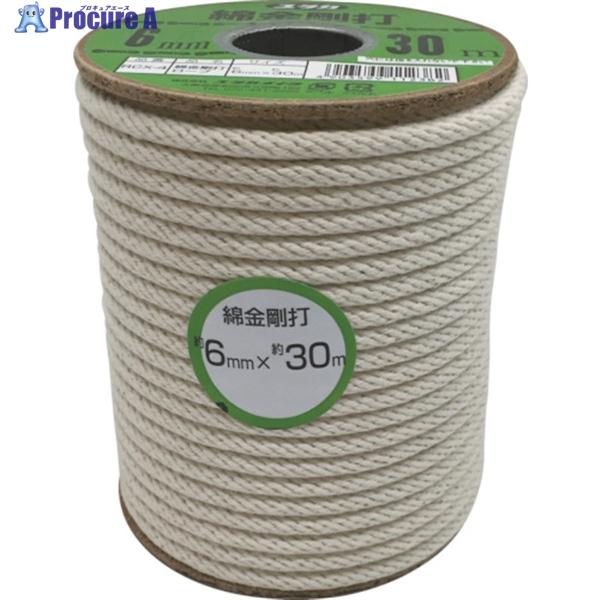 ●色：白●線径(mm)：6●長さ(m)：30●包装形態：ボビン巻●ロープの打ち方：3つ打