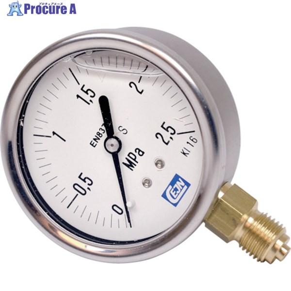 ●圧力レンジ(MPa)：0.0〜2.50●最小目盛(MPa)：0.05●精度：±1.6％ FS●接続部サイズ：G1/4●測定流体：液体または気体(作動油/水/空気/窒素ガスなど)●大きさ(mm)：63●ケース形状：A