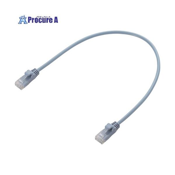 ●全長(m)：0.3●色：ブルー●カテゴリ種類：カテゴリ6●芯数：8芯●ケーブル長(m)：約0.3●ケーブル太さ(mm)：4.4●伝送速度(Gbps)：1●伝送帯域(MHz)：250●結線方式：ストレート結線●ヨリ対芯線(ツイストペアケーブ...