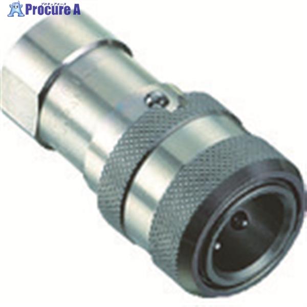 ●品名：ホース側カップラ●適合機種：理研製手動ポンプ全機種、オイルマチックポンプ用、単動シリンダ全機種、350kN以下の複動シリンダ用●ねじ径：Rc3/8●最高使用圧力(MPa)：70●タイプ：クイック●口径(Rc)：3/8