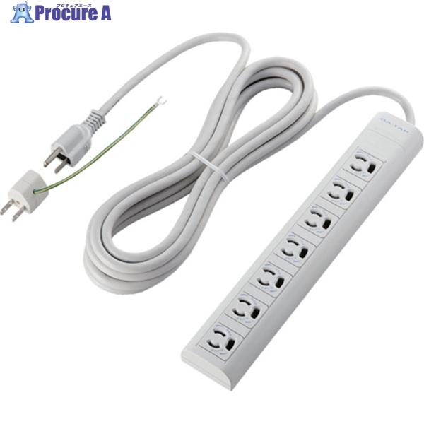 ●コンセント数：7個口●ケーブル長(m)：5●色：グレー●定格電圧(V)：AC125V・15A・最大1500Wまで対応