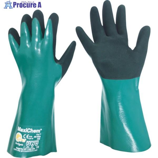 ●色：濃緑/ブラック●サイズ：S●全長(cm)：30.0●手のひら周り(cm)：20.8●中指長さ(cm)：7.6●厚さ(mm)：1.4●すべり止め：あり●ゲージ数：18●耐切創レベル：3/-