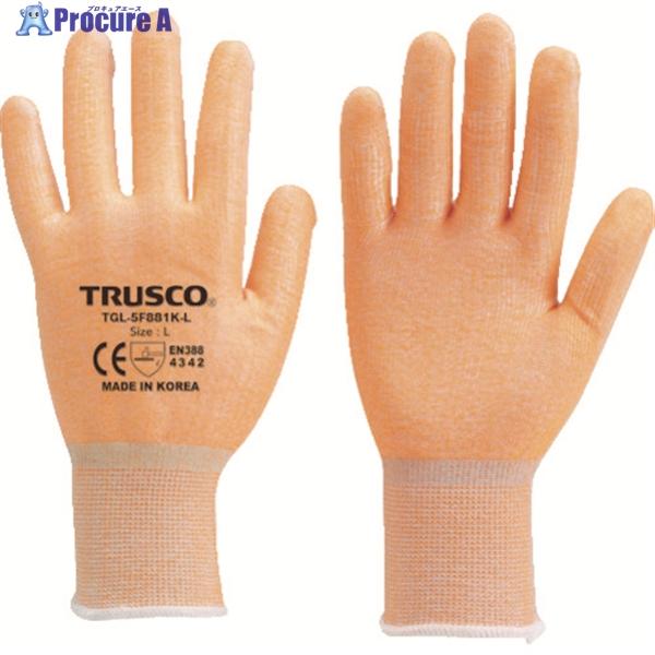 ●色：蛍光オレンジ●サイズ：S●全長(cm)：24.0●手のひら周り(cm)：15.0●中指長さ(cm)：7.0●厚さ(mm)：1.2●すべり止め：あり●耐切創レベル：3