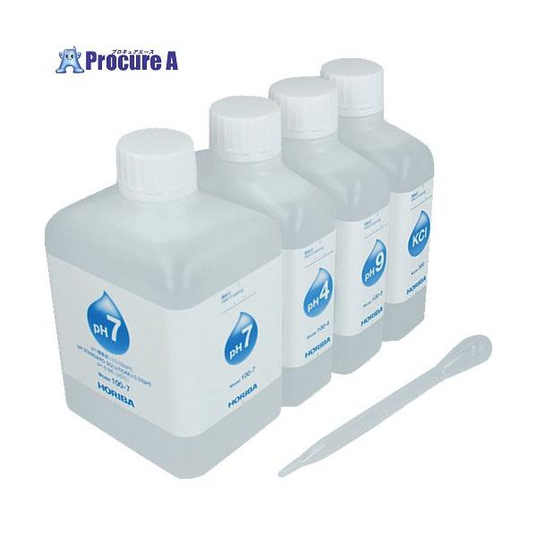 ●セット内容:中性リン酸塩標準液、フタル酸塩標準液、ホウ酸塩標準液、比較電極内部液(#300)