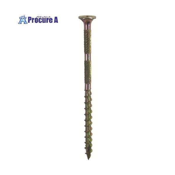 ●寸法(mm)d：4.2●全長(mm)：50●ねじ部長さ(mm)：25●適合ドライバー：プラスNo.2●表面処理：クロメートメッキ●タイプ：堅木用●頭部色：ゴールド●ローレット：2段●刃先：足割●頭部径dk(mm)：8.2