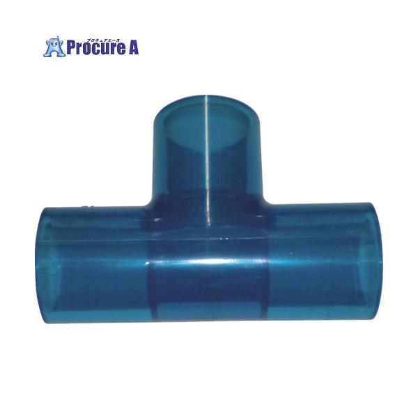 ※個人宅様送り不可 ●塩ビ管呼び径：25●寸法(mm)D：40●最高使用温度(℃)：40●外径：40.0●各寸法には許容差あります●材質：耐衝撃性硬質ポリ塩化ビニル●色：透明ブルー