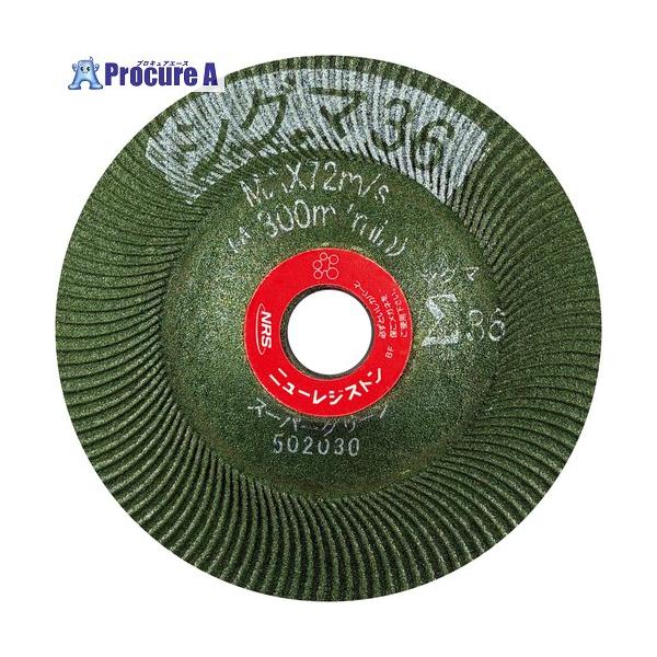 ●粒度(#)：36●外径(mm)：100●厚さ(mm)：5●穴径(mm)：16●最高使用周速度(m/s)：72●最高使用回転数(rpm)：13750