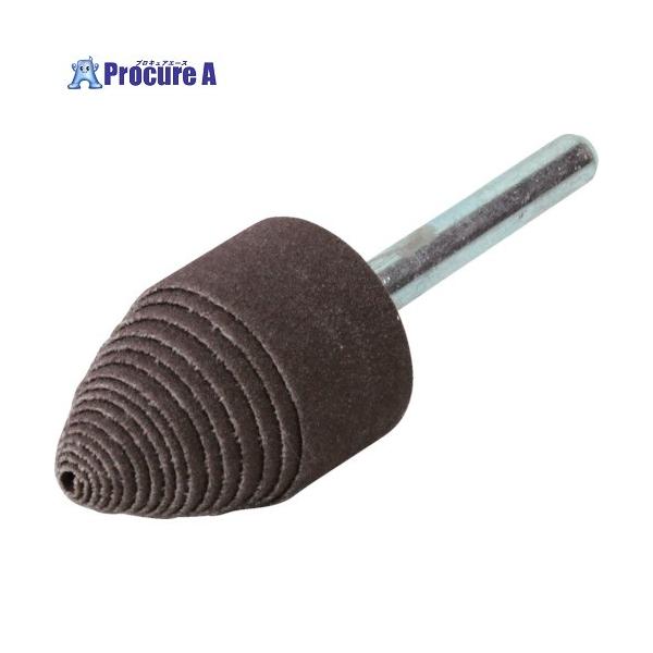 ●粒度(#)：120●形状：テーパー●外径(mm)：20●幅(mm)：25●軸径(mm)：6●最高使用回転数(rpm)：10000●タイプ：テーパー型