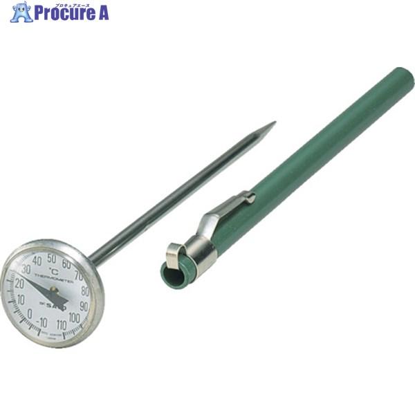 ●測定温度範囲(℃)：-10〜110●温度最小表示(℃)：1●感温部長さ(mm)：130●寸法(mm)：ケース外径φ26、感温部φ4×130