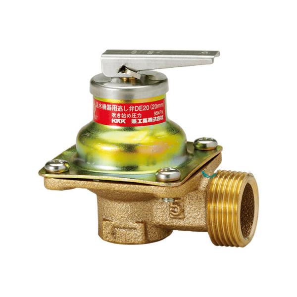 KRME/KRMJの水道用減圧弁二次側に組み合わせて使用します。温水機器の温水膨張による過圧力の逃し、器具の保護に使用します。ダイアフラム式を採用していますので確実で安定した作動が得られます。＜規格＞呼び径：入20mm、抜13mm 使用流体...