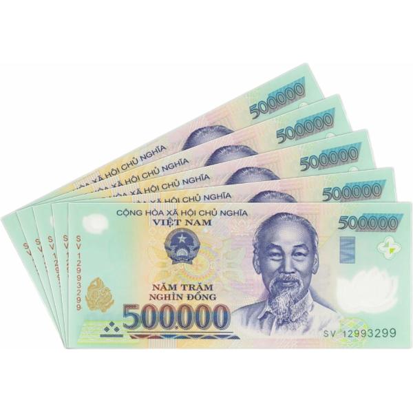 ・50万ドン・使用品・5枚・本物保証※お支払い期限はご注文日より3日とさせて頂きますので、ご注文日より3日以内にお支払い頂けますと幸いでございます。ベトナムドン ベトナム紙幣 イラクディナール イラク紙幣 25000ディナール  ジンバブエ...