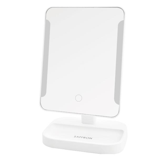 【優良配送】薄型でコンパクトな化粧鏡！！角度調節が可能でメイクしやすく、メイク環境に合わせてタッチセンサー式で無段階調光・調色ができます！！角度調整は上下70°、左右90°！！電源は2WAYでUSB給電＆乾電池が可能。【使用方法】スイッチ操...