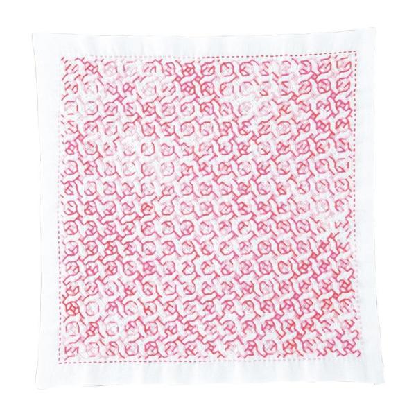 【メール便対応】花ふきんに刺し子ができる刺し子キット!布に図案がプリントされているので、簡単に刺繍できます。【あすつく対象外商品】【お取り寄せ商品、4〜7営業日前後で発送予定】