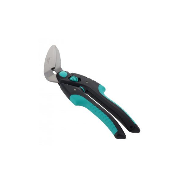 家庭でも使えるプロ仕様の万能バサミ日本製ステンレス鋼を使用した万能バサミ。不要になったかさぶる廃品を小さくカットできます。カーブ刃なので従来よりも弱い力で切れて、刃の細かいギザギザが滑りを防ぎます。カーペット、ダンボール、カード類など楽々カ...