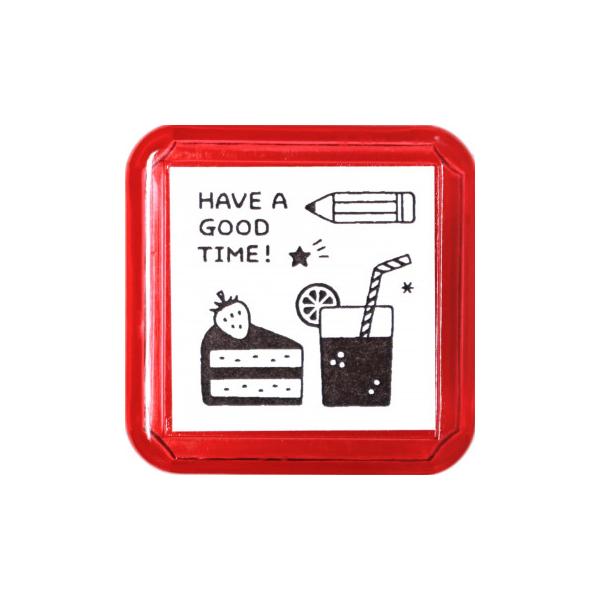 スタンプ台なしでポンポンおせるeric浸透印消しゴムはんこ作家・イラストレーター(eric)デザインの浸透印です。スタンプ台不要でポンポン押せるインク付きスタンプです。手作りカード作成や付せんにもオススメです。【あすつく対象外商品】【お取り...