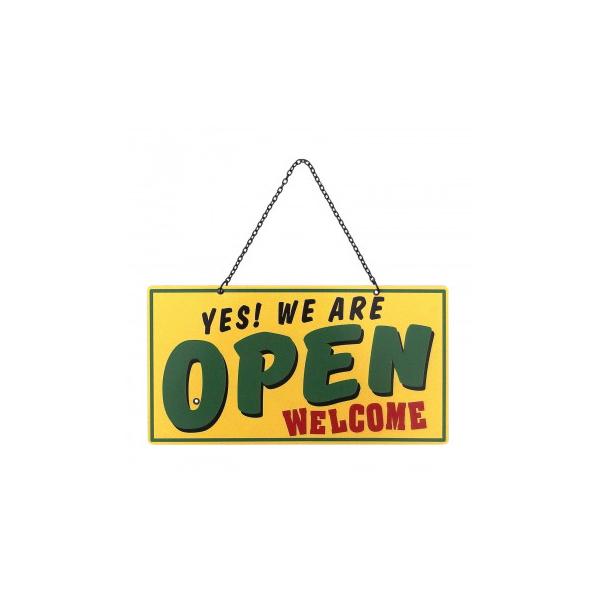 心配せずに休憩がとれちゃいます営業再開時間を知らせる時計針が付いたOPEN/CLOSEサイン。心配せずに休憩がとれちゃいます。【あすつく対象外商品】【お取り寄せ商品、4〜7営業日前後で発送予定】