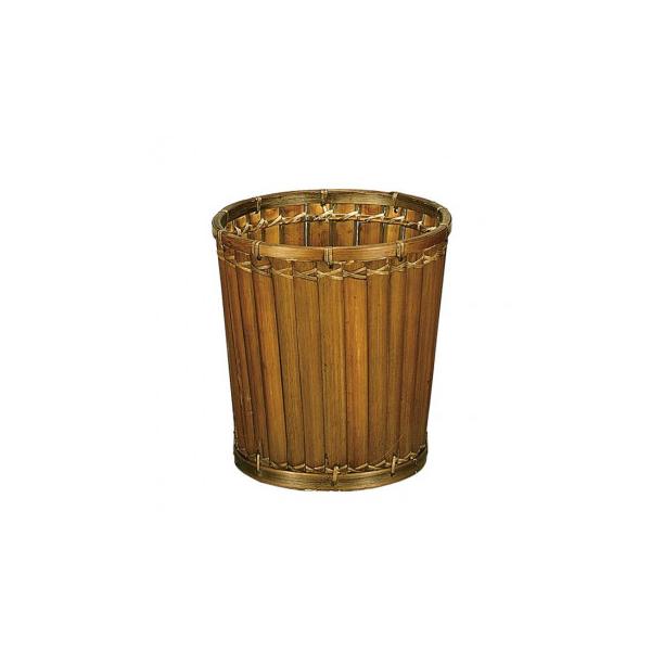 縦縞模様が特徴の竹素材の籠背の高い植物にぴったりのけんがい鉢。同じ竹素材でも、編み方を変えることで違った雰囲気がでるのでおもしろい。【あすつく対象外商品】【お取り寄せ商品、4〜7営業日前後で発送予定】