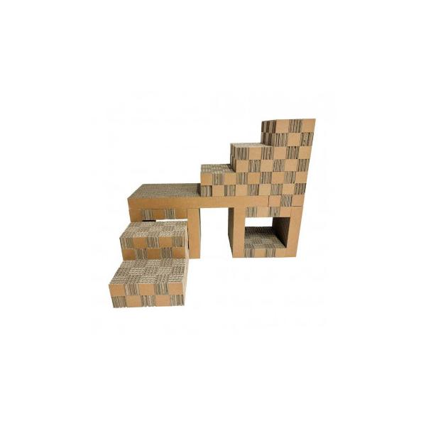 【送料無料】ケージに入る子猫用の階段爪とぎダンボールの階段です。子猫ちゃんのほか、短足猫ちゃんやシニア猫ちゃん、足の不自由な猫ちゃんにもお使いいただけます。ケージの中はもちろん、ちょっと高い所に登るステップとして、お部屋のあらゆるところに活...