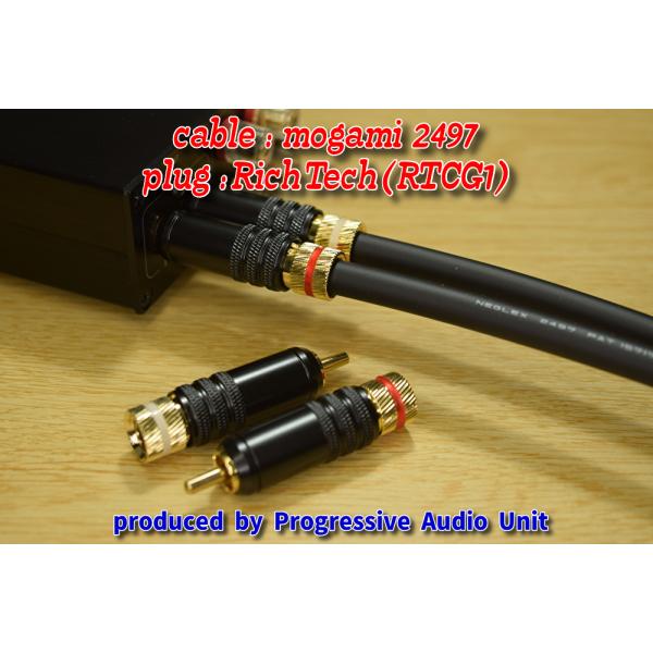 ■ ケーブル：モガミ製 MOGAMI 2497モガミ電線のラインナップの中でも、音質重視設計が特徴で、「名品」と位置づけされ、フラットかつワイドレンジでありながら、繊細さをも兼ね備え、長きにわたり今でも愛され続けている逸品である。■ RCA...
