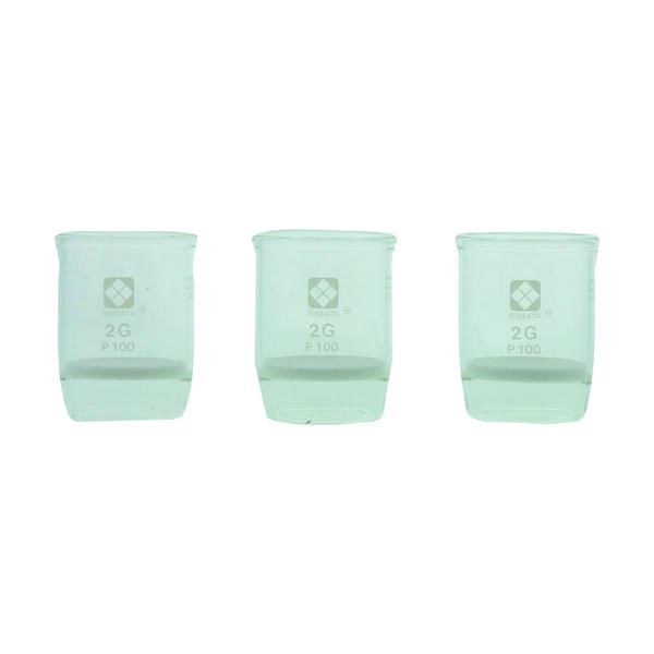■ガラスろ過器 るつぼ形 2GP100 3入 013050-2100A の特長●るつぼの形状をしたガラス製のフィルター付きろ過器です●ゴムアダプターを利用して吸引びんと接続して使用します●呼称：２ＧＰ１００●ポアサイズμm：40〜100●容...
