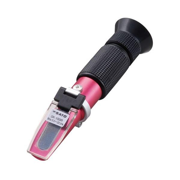 ■手持屈折計 SK-102Rの特長●Brix 0.0〜18.0%●測定できる液体種類：果物の糖分(Brix)の測定ができます。水溶性切削液の濃度測定もできます。高精度の測定ができます。●10〜30℃間の自動温度補正機能付、温度を気にせず正し...