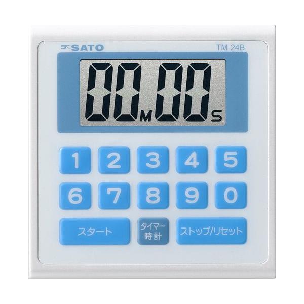 ■1703-20 キッチンタイマー TM-24Bの特長●ぬれた手でも使用可能な１１mmの薄型防滴ケース採用したキッチンタイマー●タイマーと時計表示の切替が可能●カウントダウン、カウントアップ機能付き●電子音アラームは2段階のアップトーン●ケ...